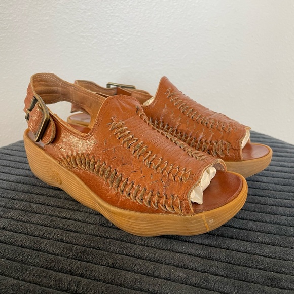 Famolare | Shoes | Vintage Famolare Leather Platform Sandals | Poshmark
